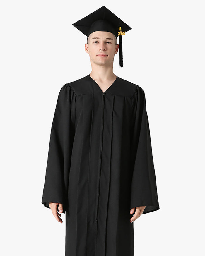 Premium Matte Graduation Cap,Gown & Tassel Package - 15 Colors Available