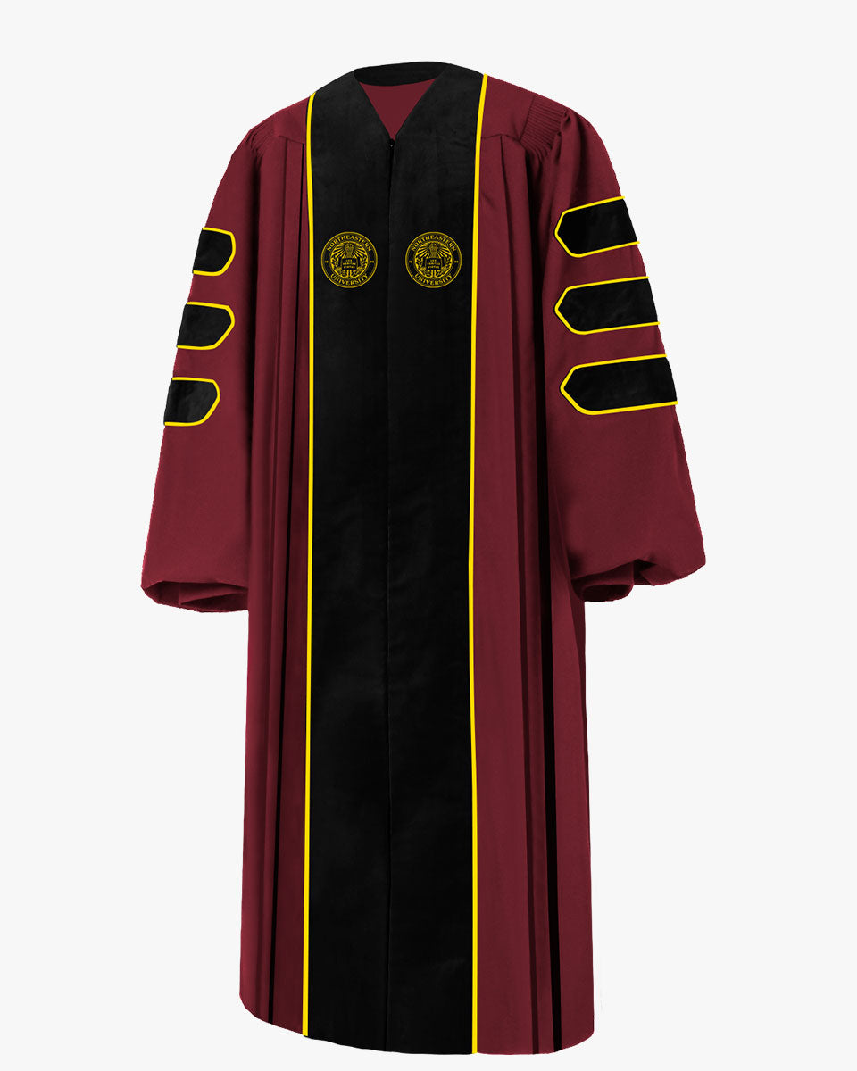 Northeastern University Doctoral Gown, Tam & Hood Package