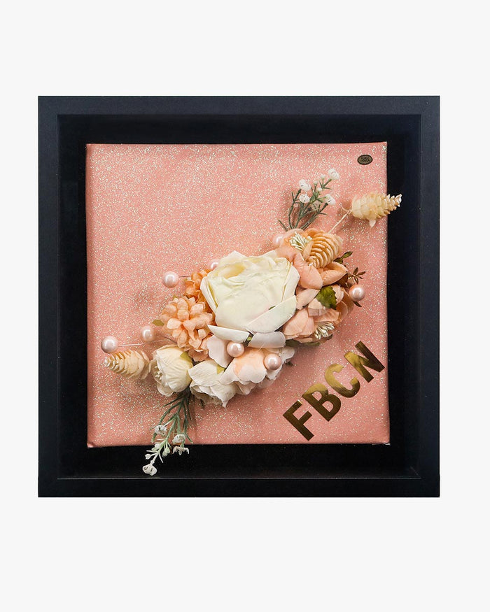 12x12 Graduation Cap Shadow Box Frame Wood Display Case with Stick Pin