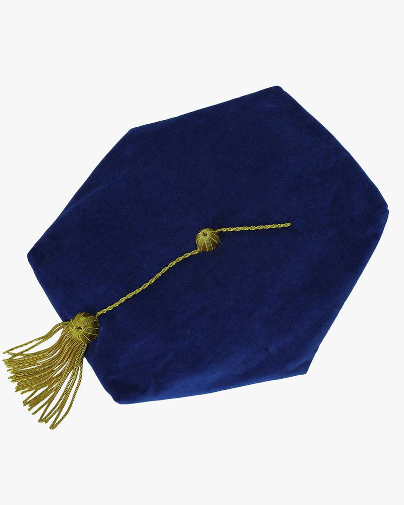 Blue Deluxe Doctorate Tam – 6/8 Sided Available