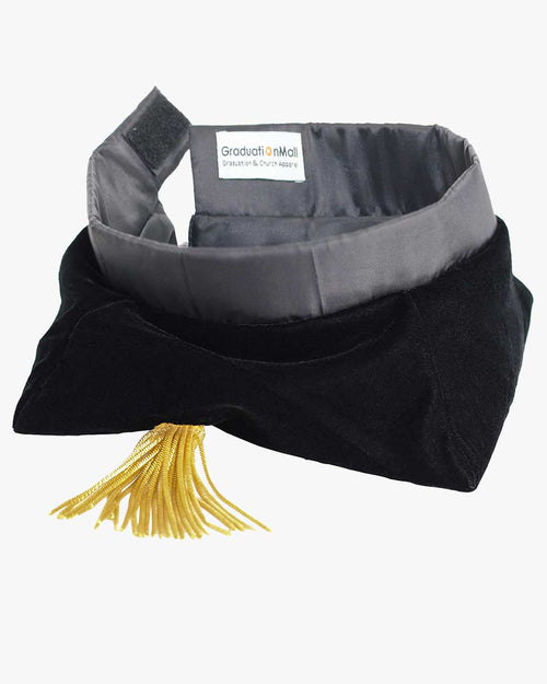 Black Deluxe Doctorate Tam – 4/6/8 Sided Available