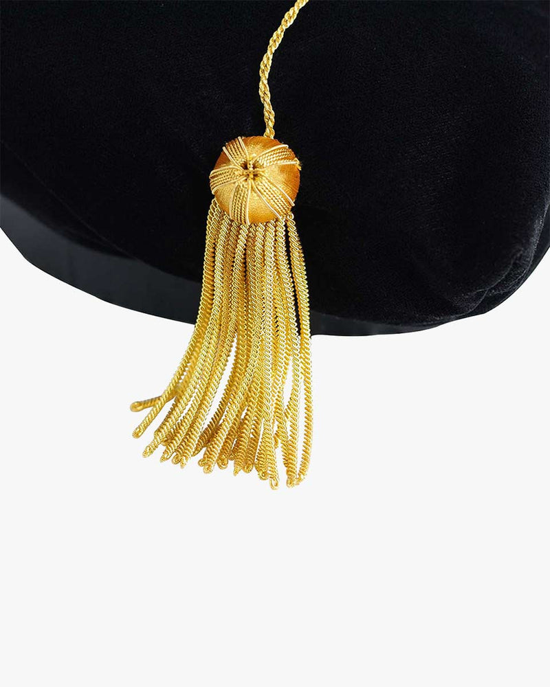 Black Deluxe Doctorate Tam – 4/6/8 Sided Available